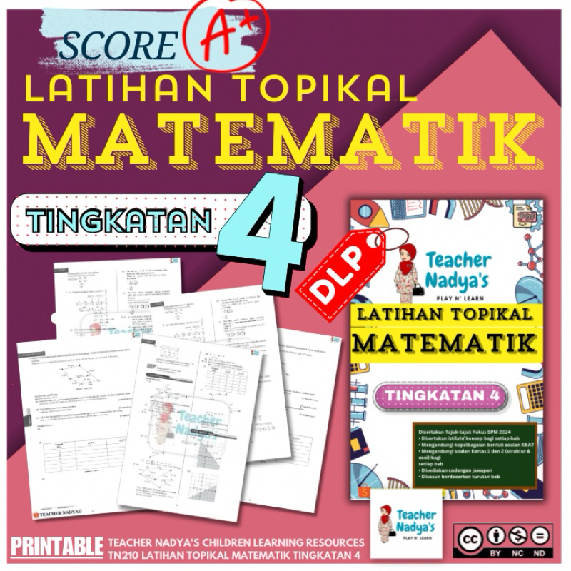 [ SOFTCOPY / PDF ] Latihan Topikal Matematik Tingkatan 4 | Mathematics ...