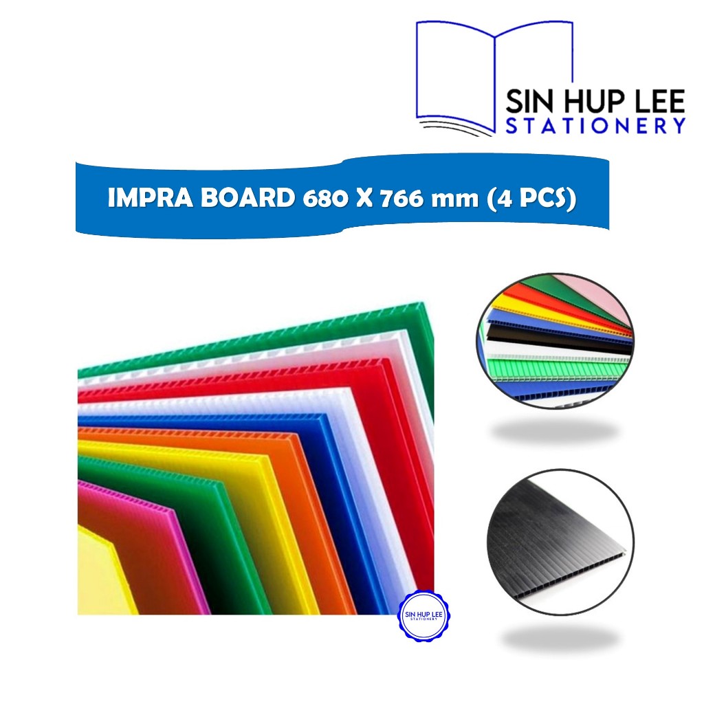 Impra Board 680mm x 766mm (4pcs) Plastic Board /PP Straw Board 塑料板 ...
