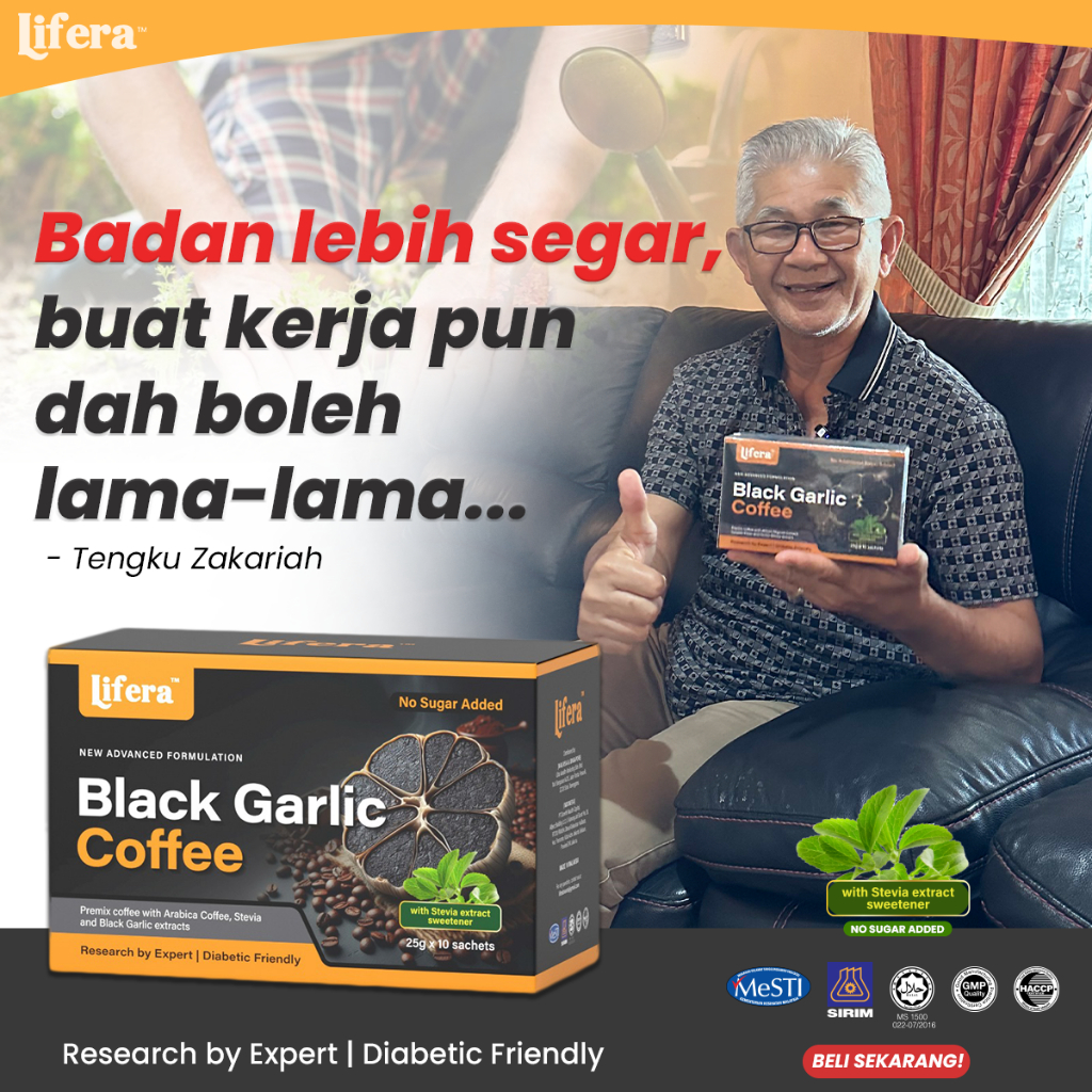 10 Sachet Kopi Lifera Black Garlic Ori HQ | Shopee Malaysia