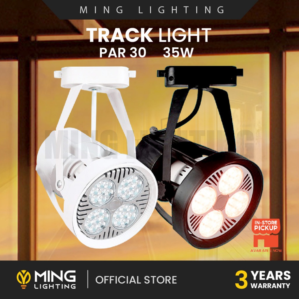 LED Par30 35W Tracklight Track Light Casing Bulb Rail Bar Lights COB ...
