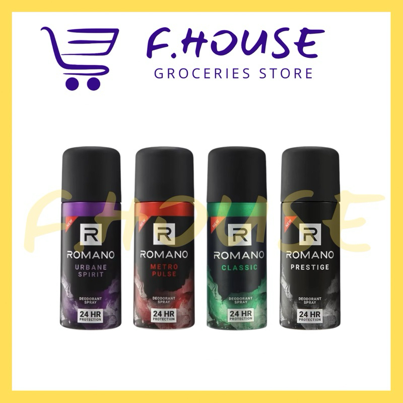 Romano Deodorant Spray (150ml) | Shopee Malaysia
