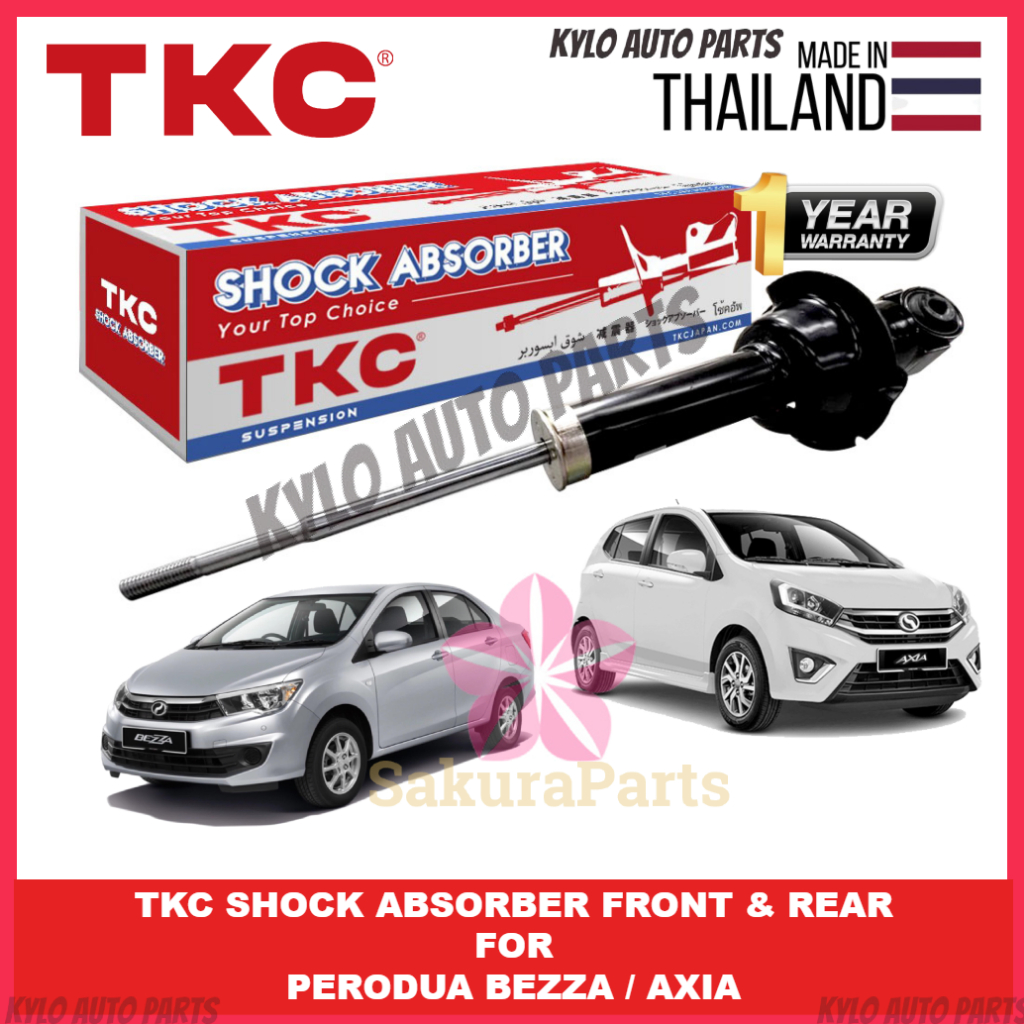 (MADE IN THAILAND) TKC SHOCK ABSORBER FRONT & REAR for Perodua AXIA ...