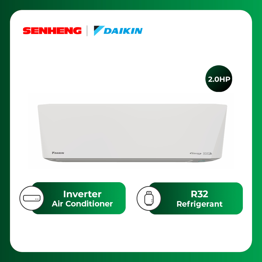 Daikin FTKU Series R32 2.0HP Inverter Air Conditioner (Deluxe) - DAI ...