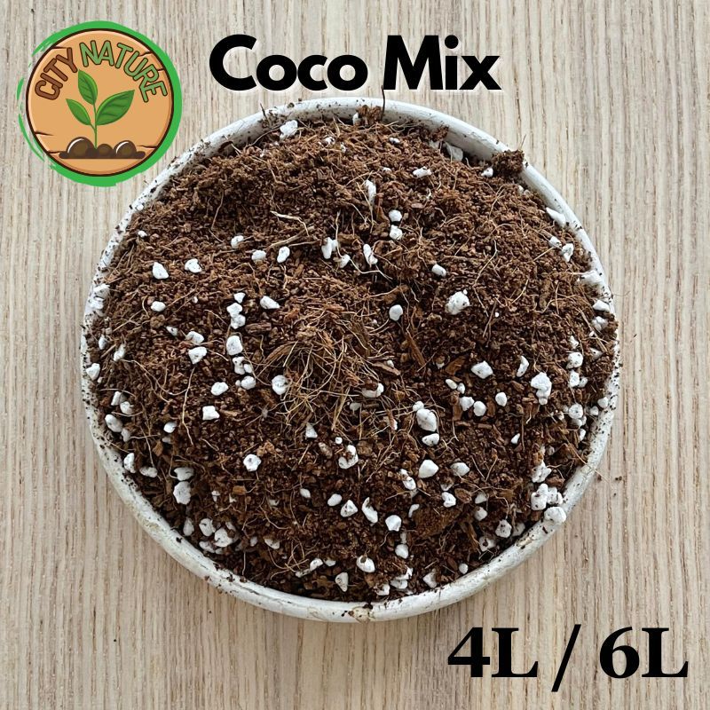 Coco Mix 4L/6L (Cocopeat + Perlite)【READY TO USE】/ All purpose organic ...