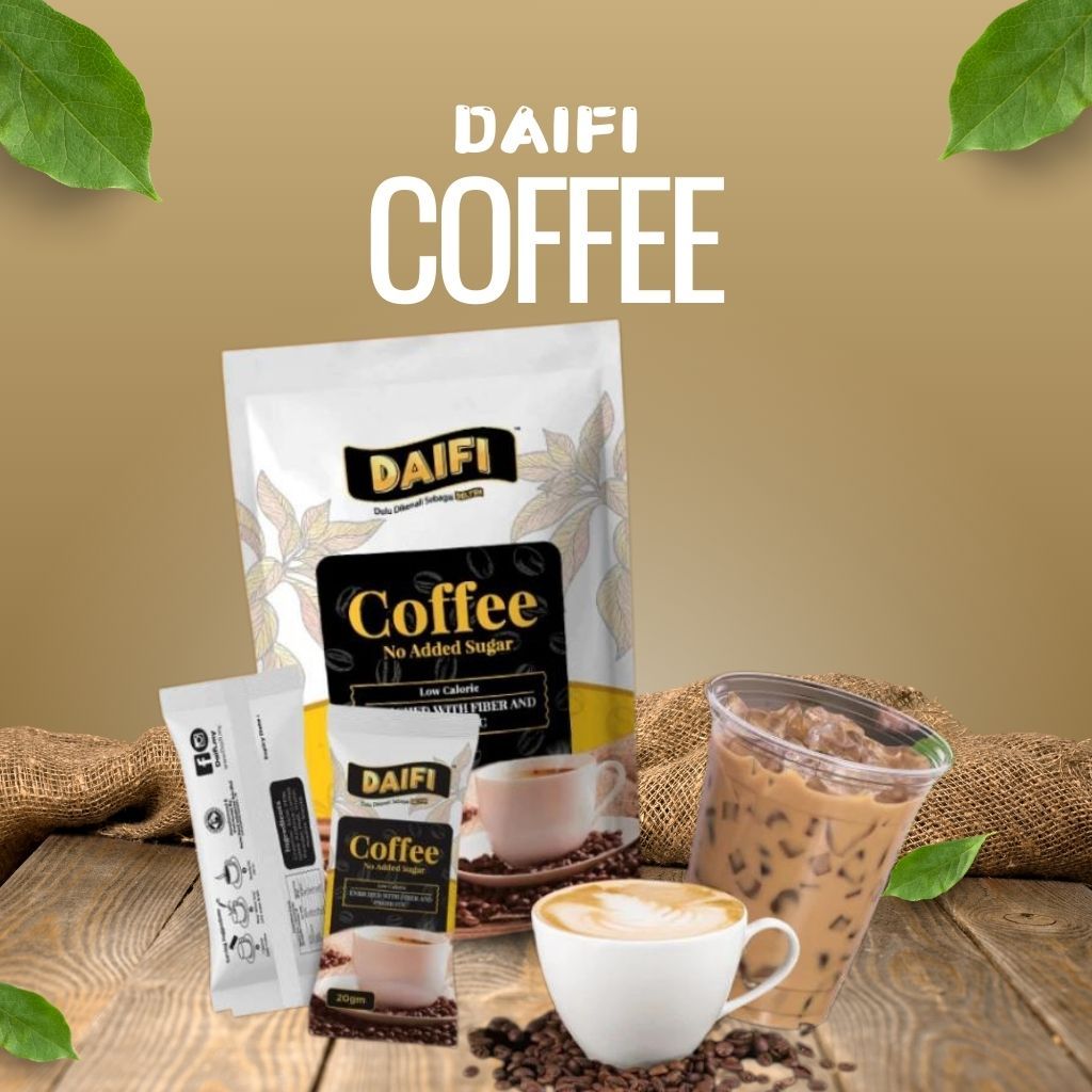 Daifi White Coffee 3 in 1 (Delysh) Kopi Sedap Tanpa Gula Putih Rendah ...