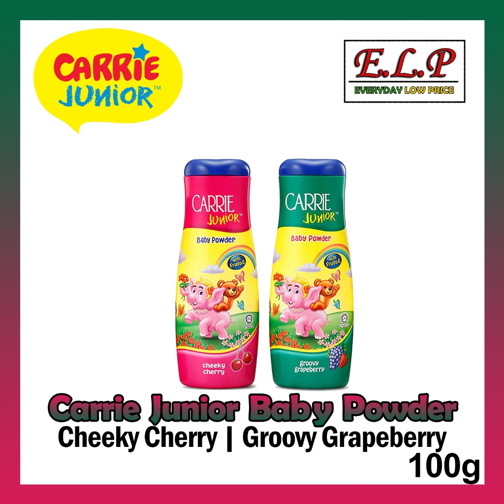Carrie Junior Baby Powder Cheeky Cherry / Groovy Grapeberry 100g ...