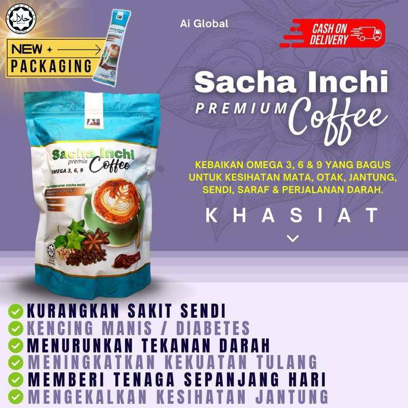 KOPI SACHA INCHI 3 PACK - 45 SACHET | Shopee Malaysia