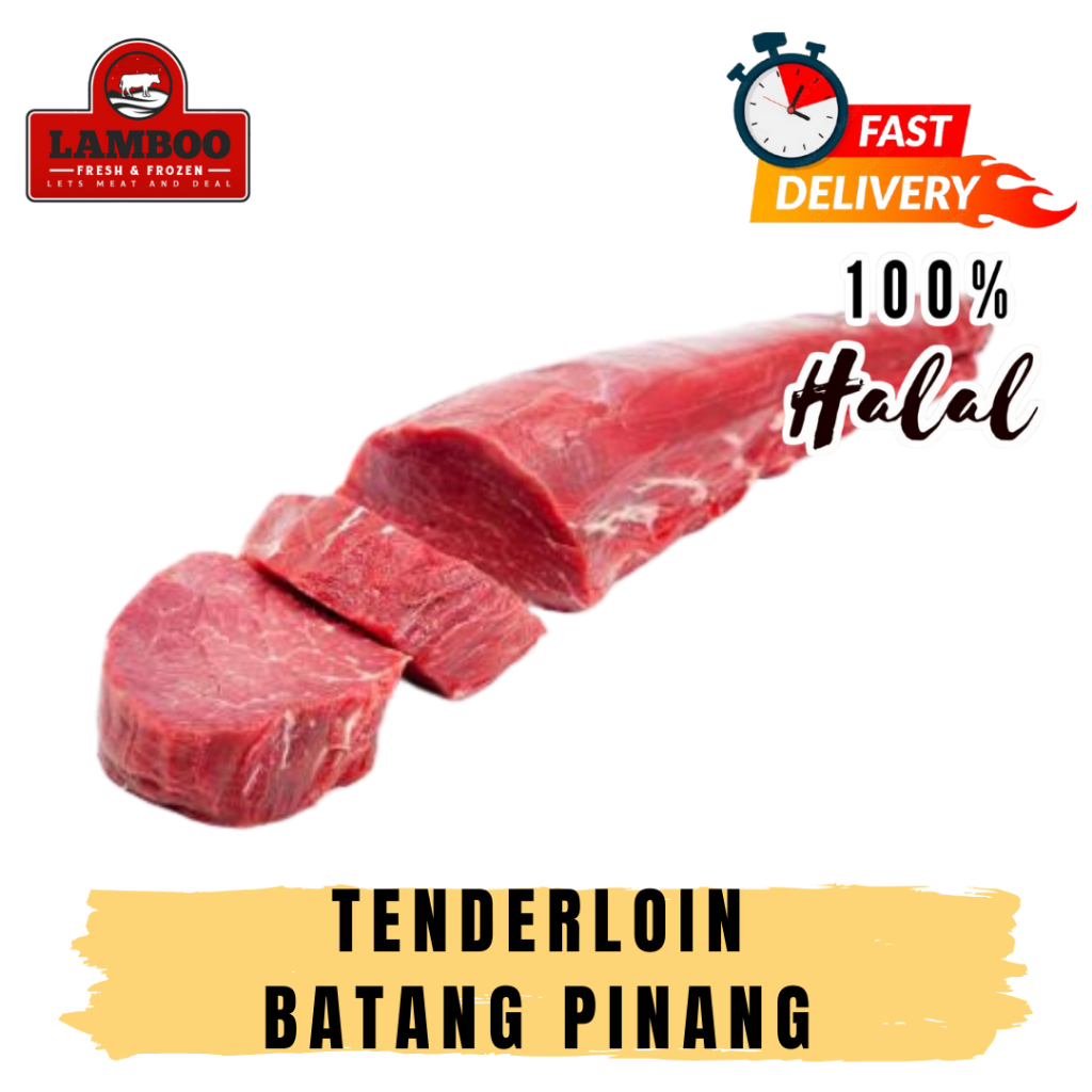 Tenderloin Frozen / Daging Batang Pinang Frozen - 500g / 1kg | Shopee ...