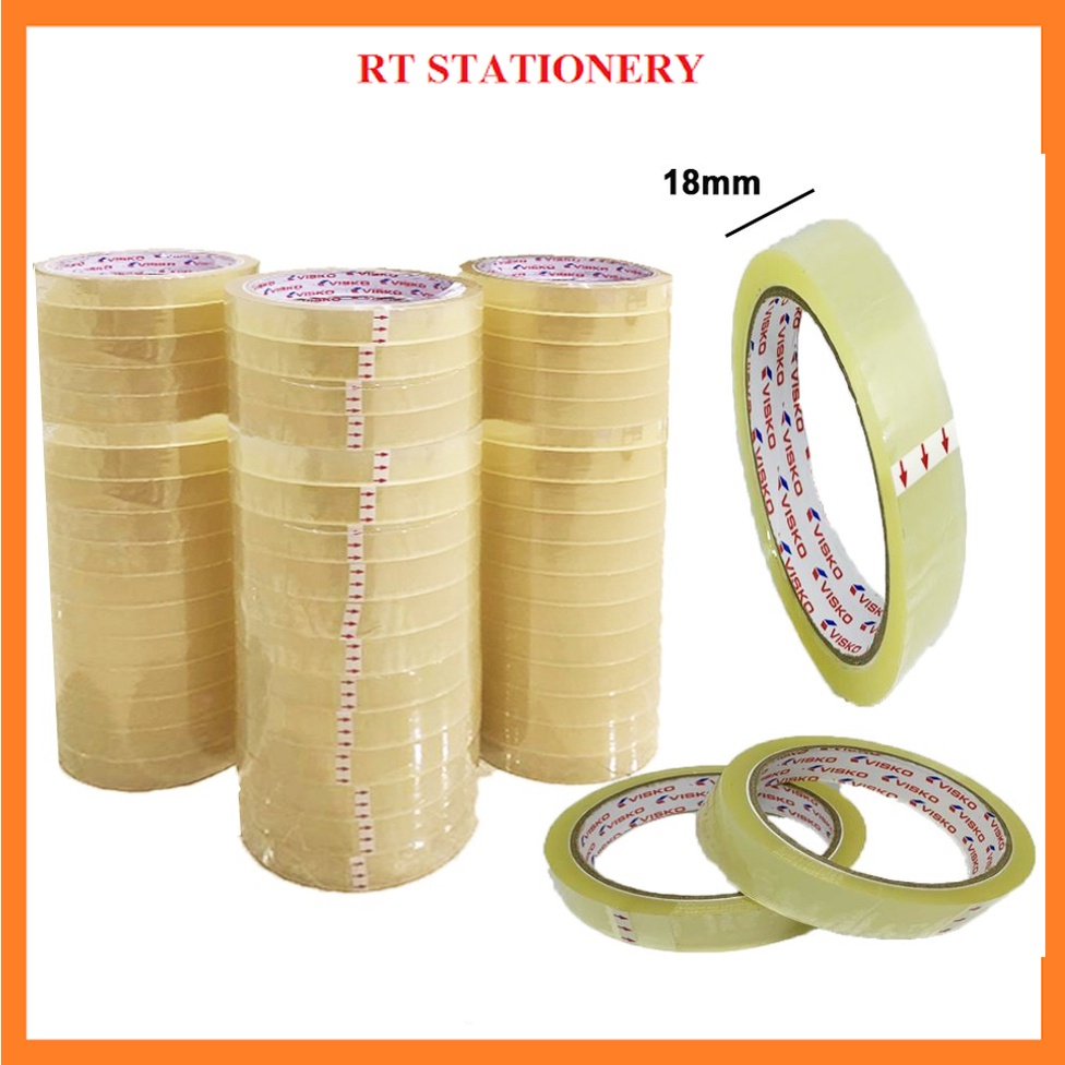 Transparent OPP tape/ OPP Adhesive Transparent Packaging Tape 18mm X ...