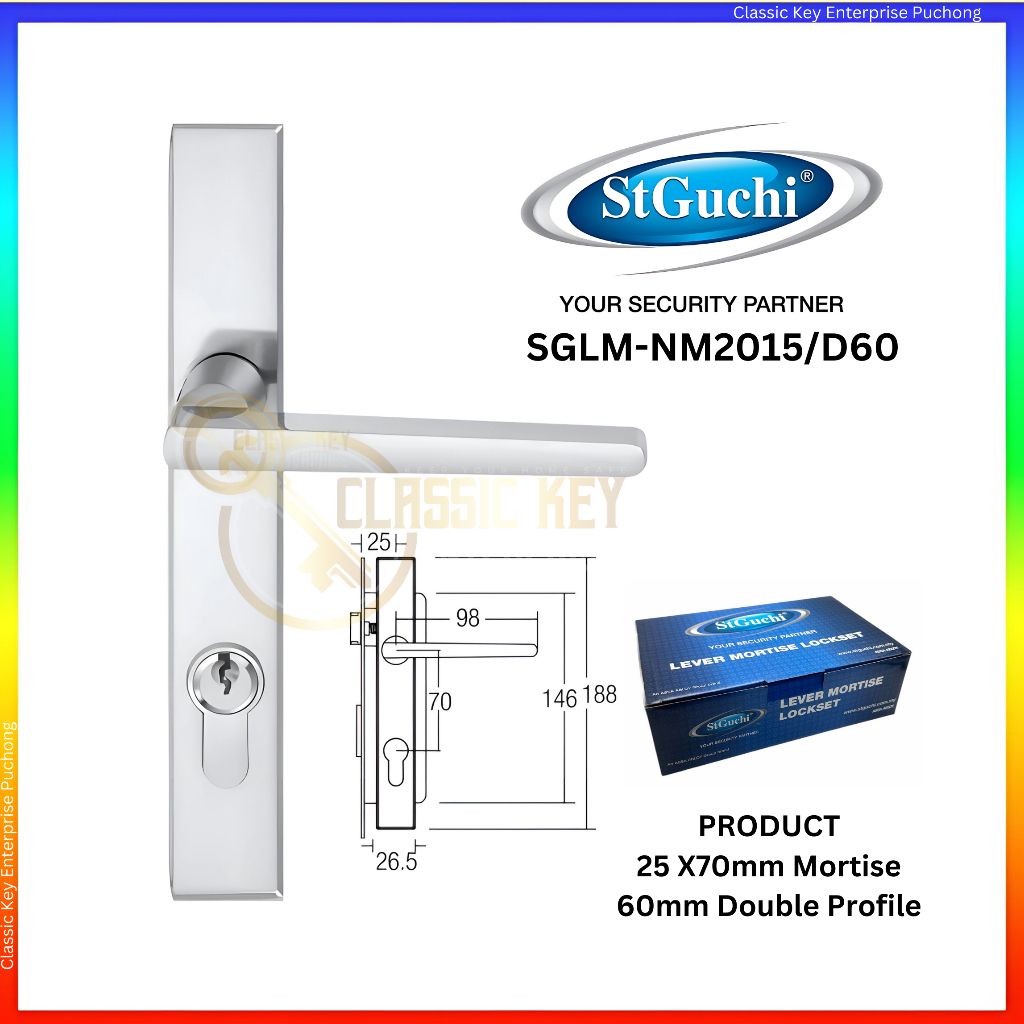 St Guchi Grill Door Lock SGLM-NM2015/D60 / St Guchi Grill Lock 2015 ...