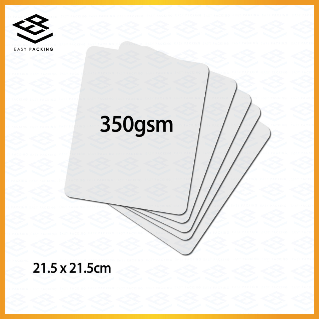 (50 pcs) Art Card Paper 300gsm , 350gsm DIY Office One Size Glossy and ...