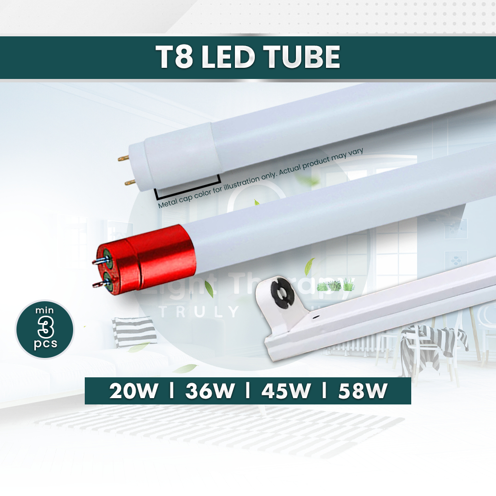 LED T8 Tube 4 Feet 20w 36w 45w 58w Light Tube Lampu Kalimantang Wall Ceiling Light Lampu Panjang ...