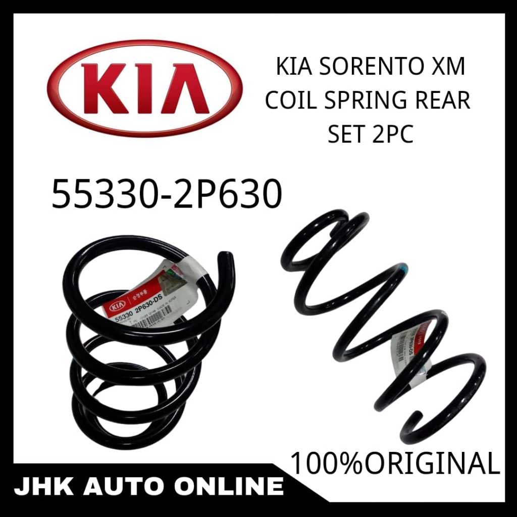 KIA SORENTO XM COIL SPRING REAR SET 2PC 55330-2P630 ORIGINAL | Shopee ...
