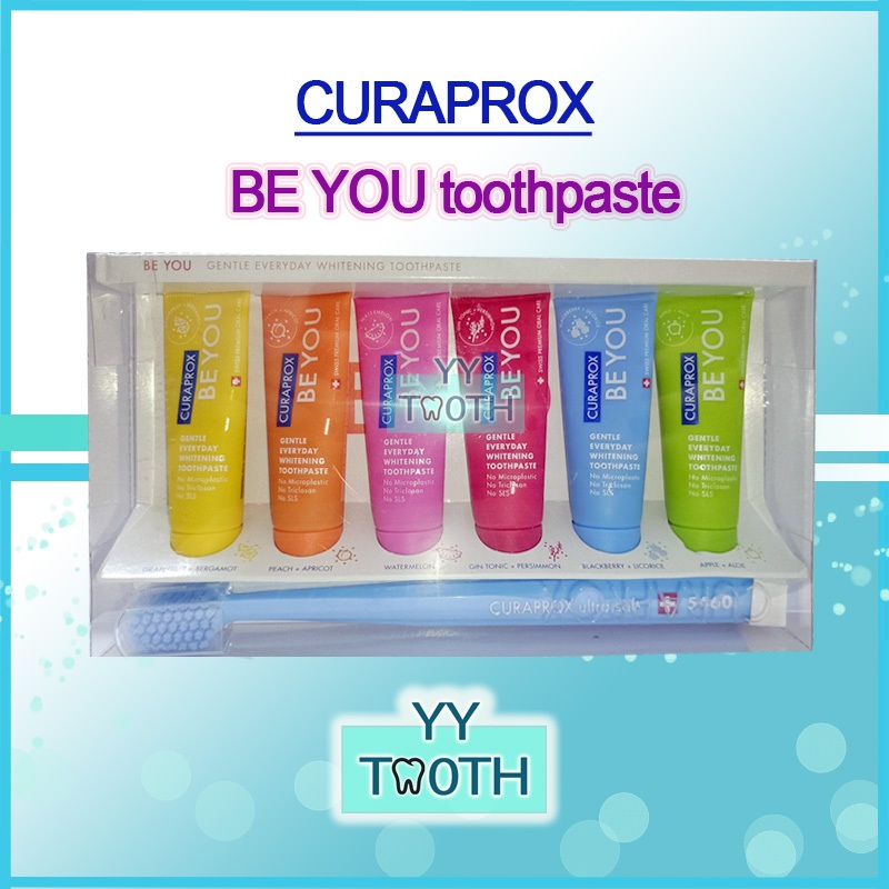 J14E Curaprox Be You 6 Taste toothpaste Curaprox whitening toothpaste ...