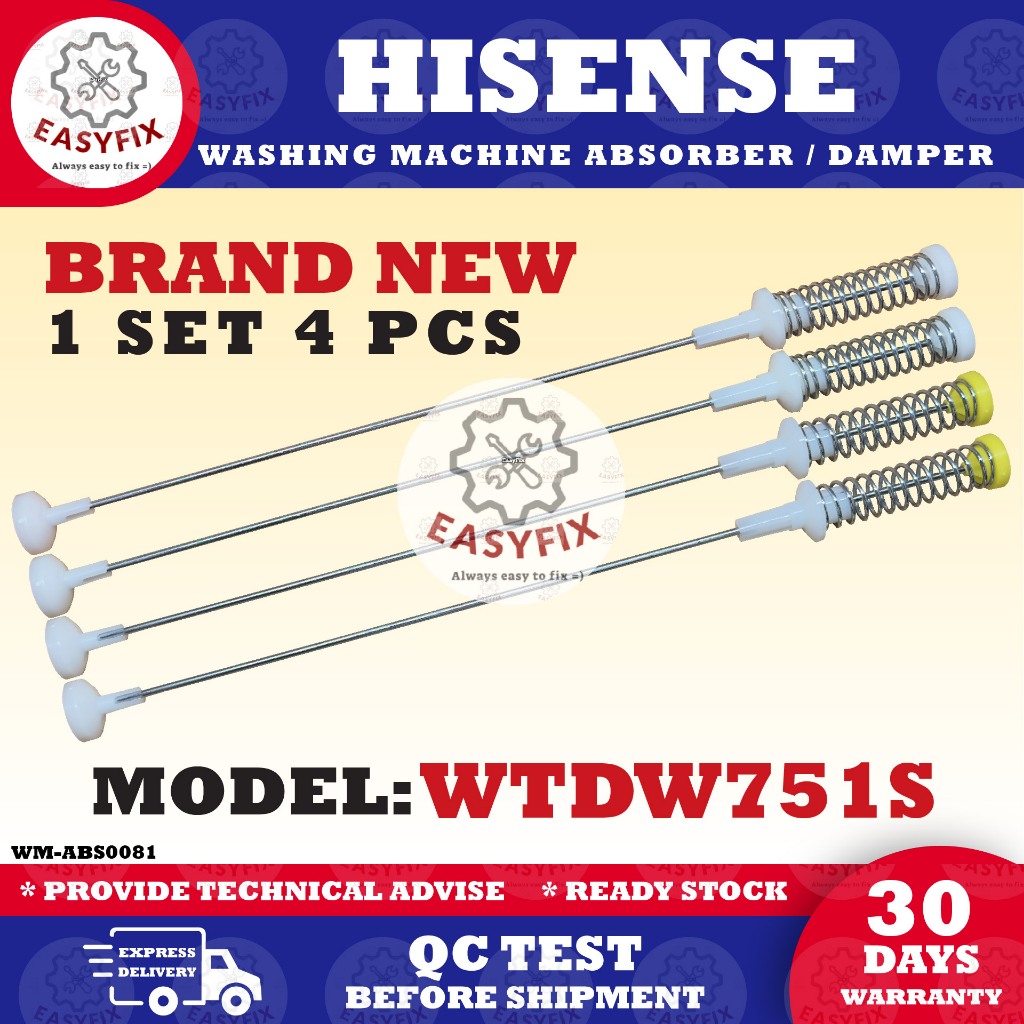 WTDW751S HISENSE Washing Machine Absorber (DAMPER) Suspension Rod WTDW ...