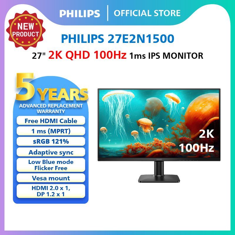 Philips 27" 27E2N1500 IPS /275V8LB VA [QHD/ 100Hz /1ms /Adaptive Sync ...