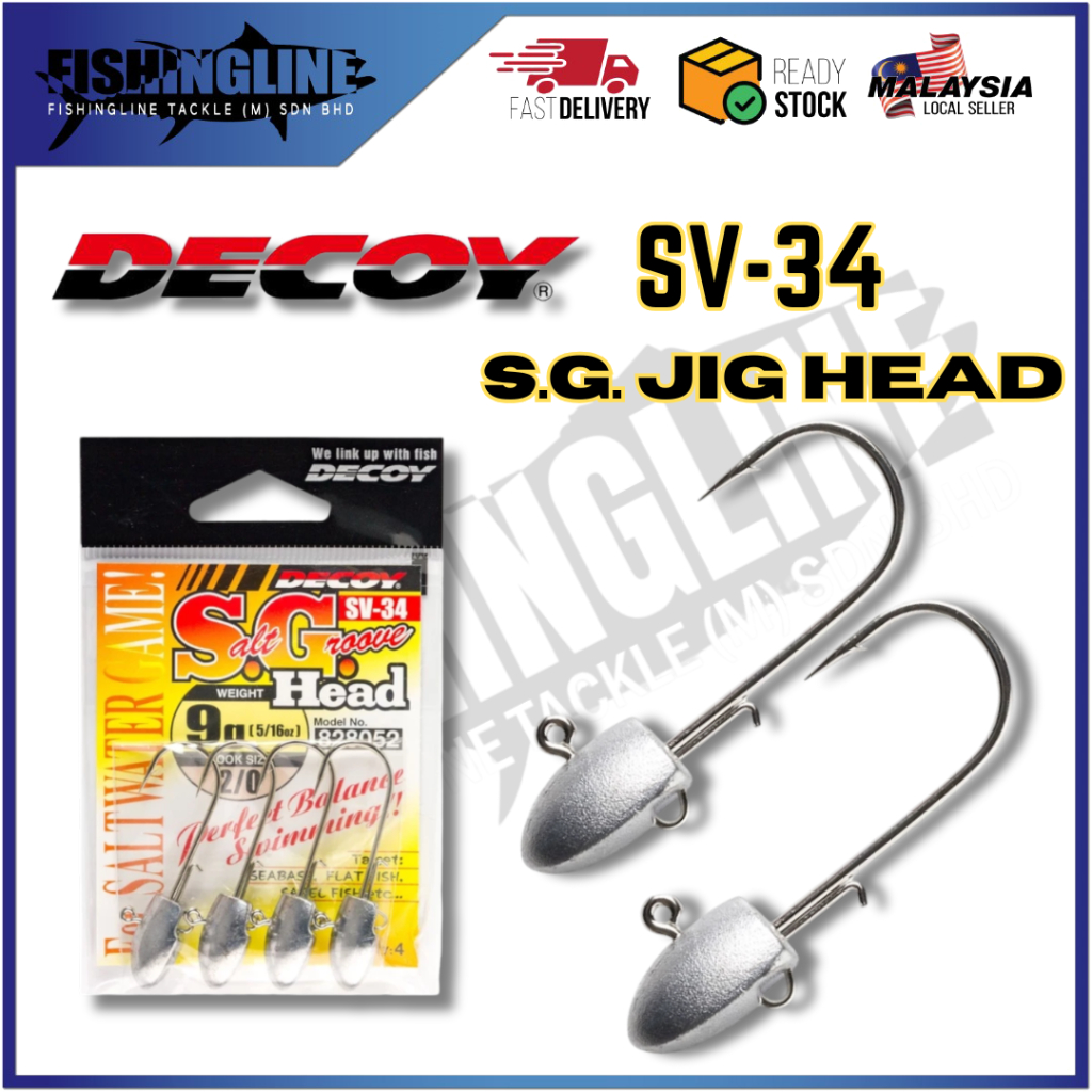 DECOY S.G.Head Fishing Hook Jig Head | Shopee Malaysia