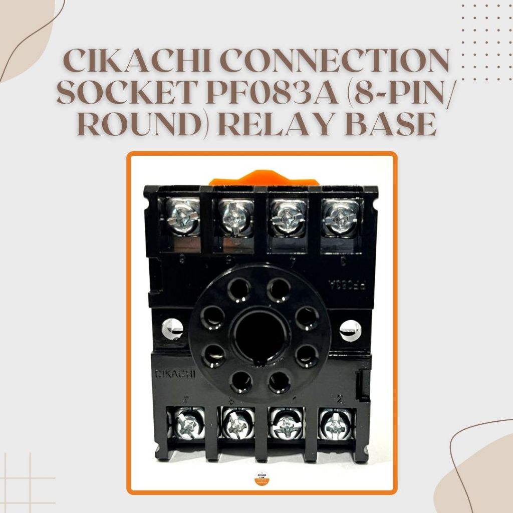 Cikachi Connection Socket PF083A Timer Relay Base 8-Pin with Screw Terminal | Shopee Malaysia