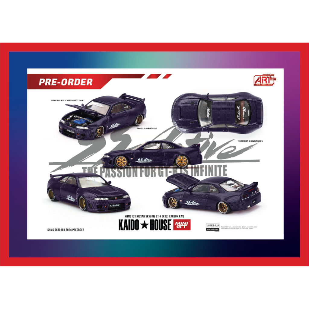 (READY STOCK) Mini GT x Kaido House - KHMG163 Nissan Skyline GT-R (R33 ...