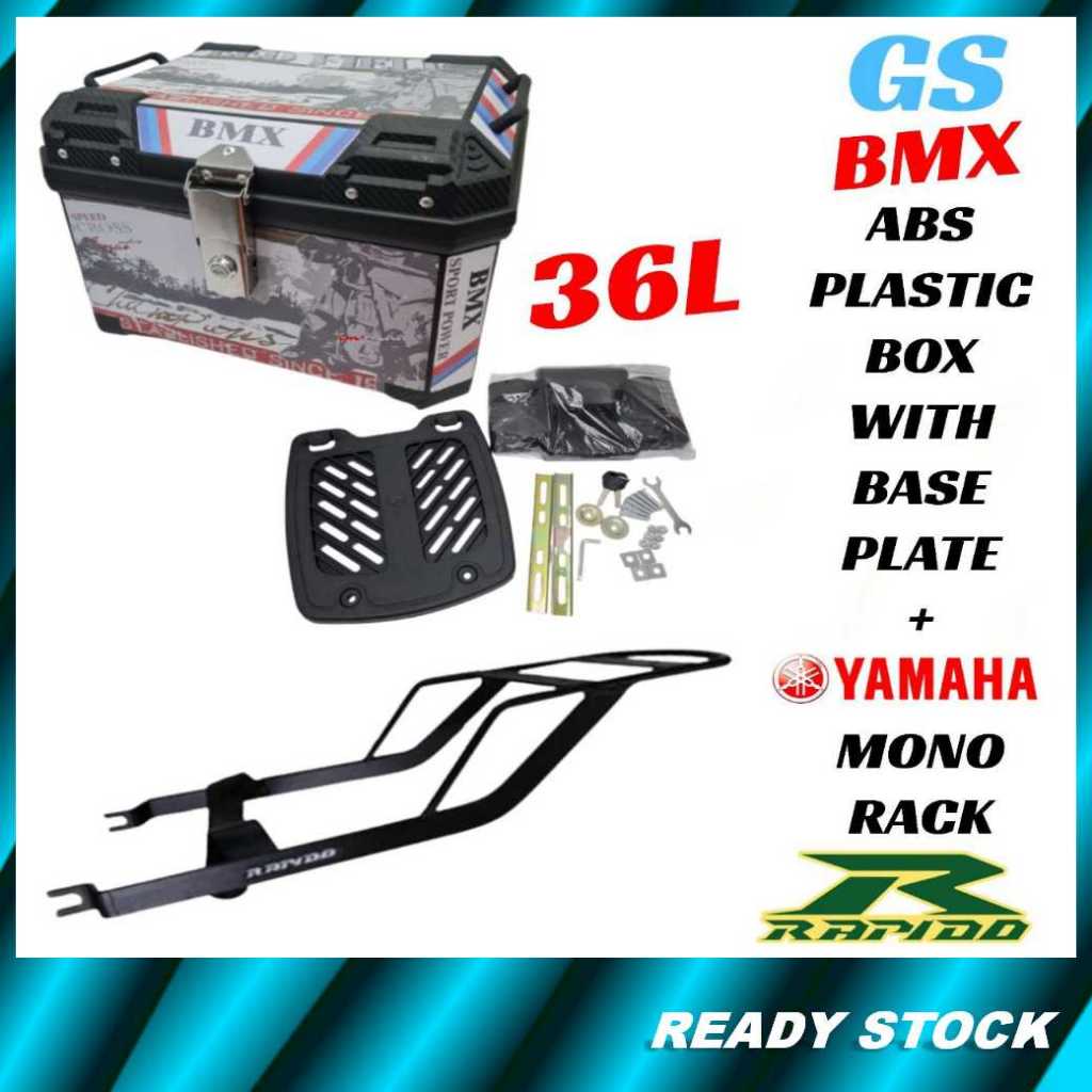 Box 36L GS BMX Adv ABS Motorcycle+RAPIDO Monorack Vrack YAMAHA 135LC V1 ...