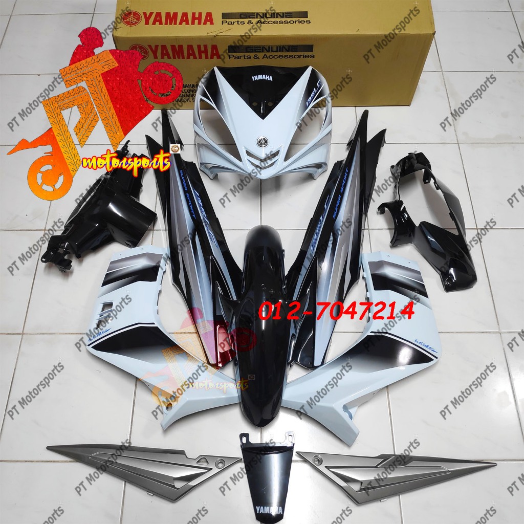 HLY Yamaha LC 135 LC135 V1 Cover Set Body Set White Black Hitam Putih Panda No 3 | Shopee Malaysia