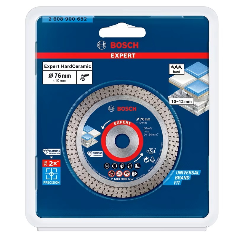 Bosch 2608900652 3"/76mm Diamond Cutting Disc for Ceramic and Tile ...