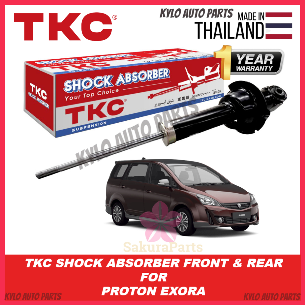 (MADE IN THAILAND) TKC SHOCK ABSORBER FRONT & REAR for PROTON EXORA ...