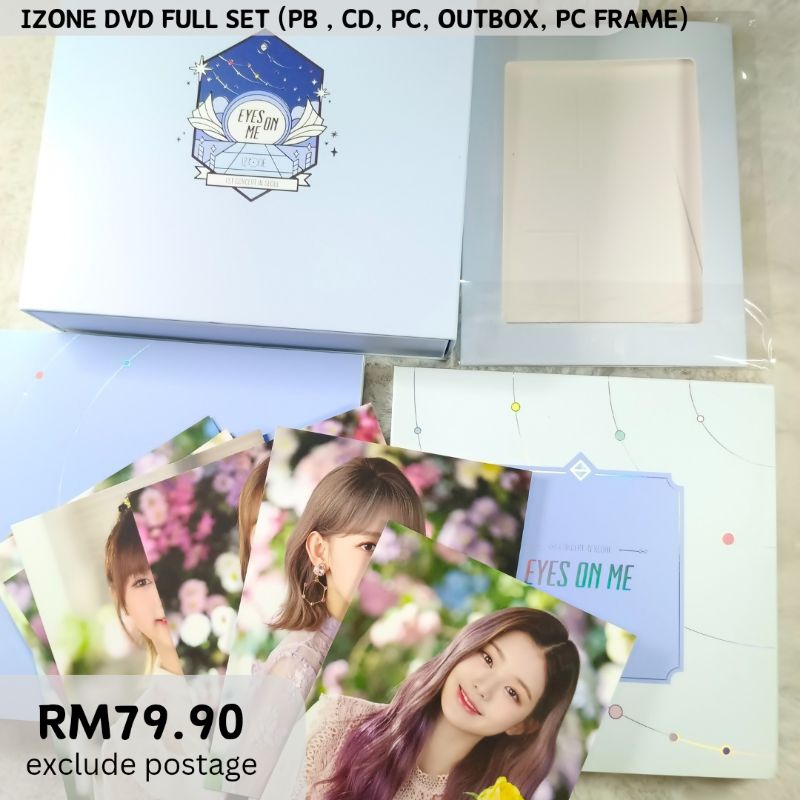 IZONE 1ST CONCERT EYES ON ME DVD KIT CHAEWON WOOYOUNG YUJIN SAKURA EUNBI YENA CHAEYEON YURI ...