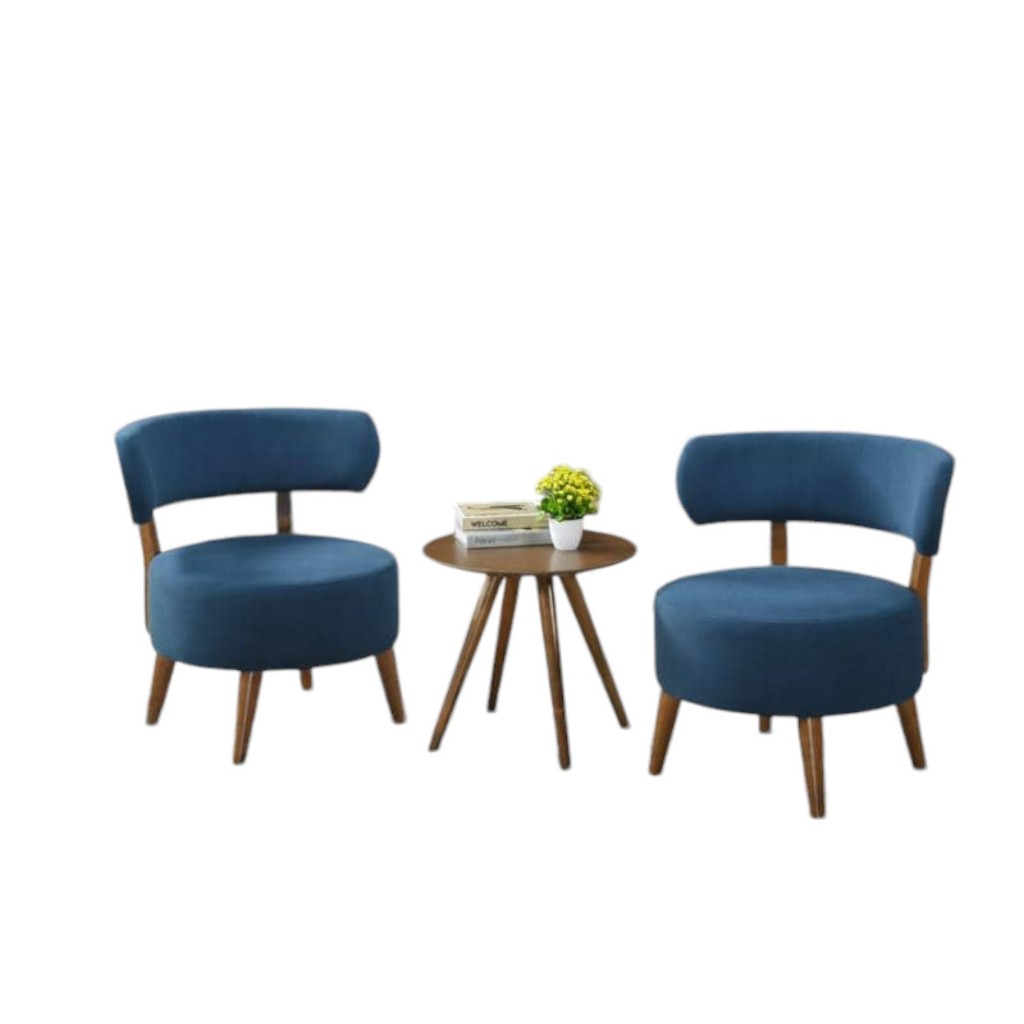 Luxurious 1+2 Tea Set/ Lounge Chair/ Tea Table with 2 Pcs Relax Chair ...