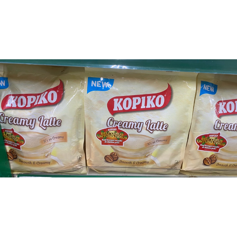 3 IN 1 LATTE KOPIKO INSTANT CREAMY LATTE INSTANT COFFEE LATTE | Shopee ...