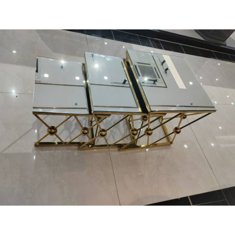 [[READY STOCK]] BALLY GLASS SIDE TABLE (3 SET) | Shopee Malaysia