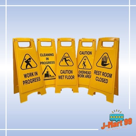 Papan Tanda Keselamatan Lantai *Warna Kuning *Pelbagai Pilihan / Floor ...