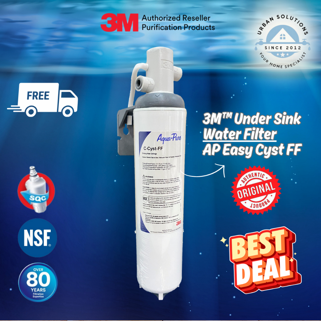 3M™ Under Sink Water Filter AP Easy Cyst FF/ 3M Water Filter/ Indoor ...