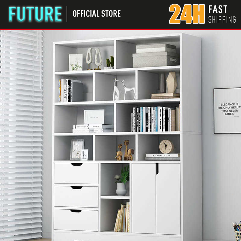 6 Tier Multipurpose Bookshelf Rack shelf Book Shelf/Rak Buku Kabinet ...