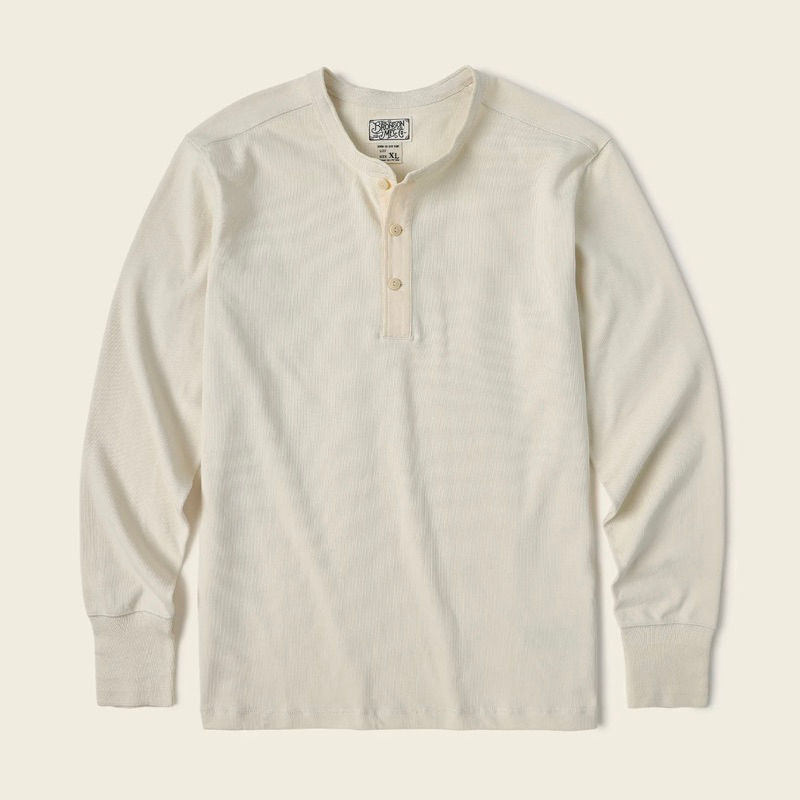 Bronson Vintage Long Sleeve Henley Shirt | Shopee Malaysia