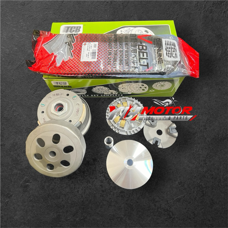 FULL SET Pulley set Ego Solariz Ego Avantiz rear pulley front pulley with Belting, roller ...