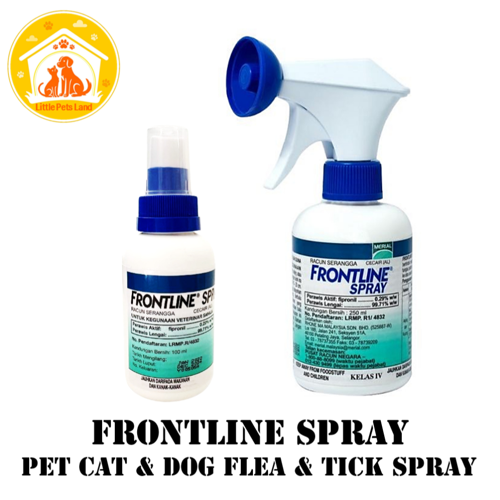 FRONTLINE Spray for Cat & Dog Anti Flea & Ticks Kutu (100ml / 250ml ...