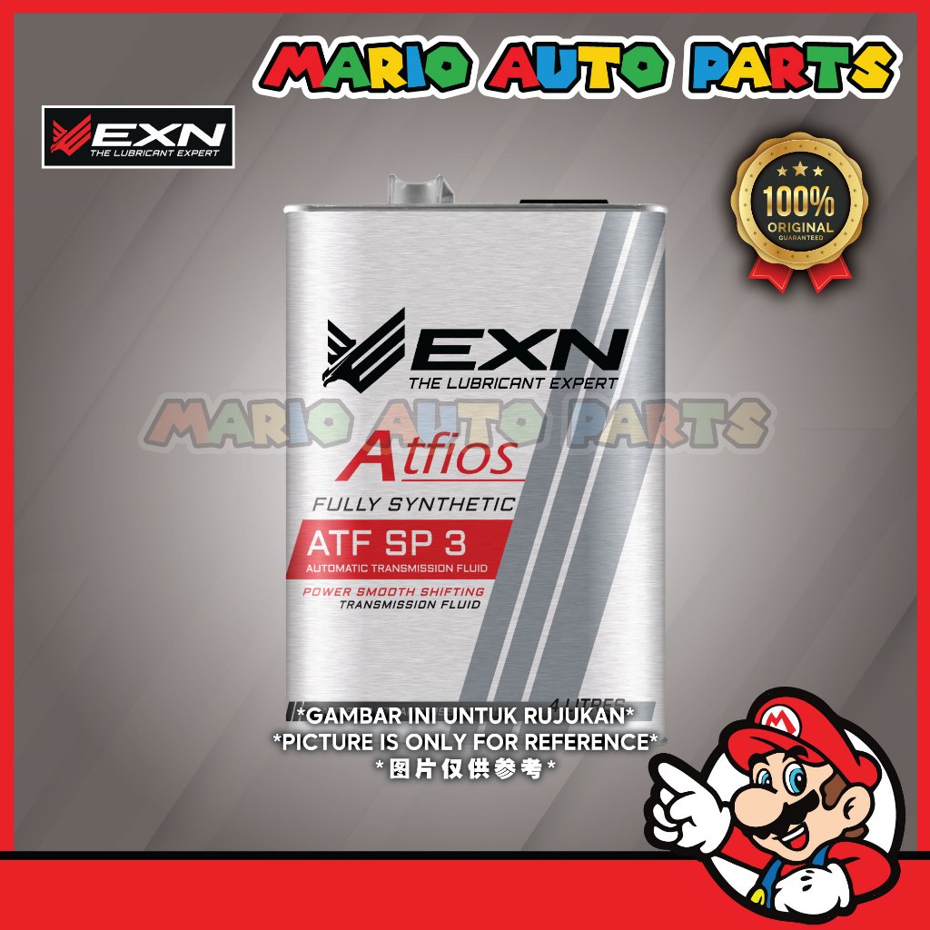 EXN III ATF SP3 ATFIOS FULLY SYNTHETIC 4 LITERS Auto Transmission Fluid PERODUA MYVI BEZZA SAGA ...