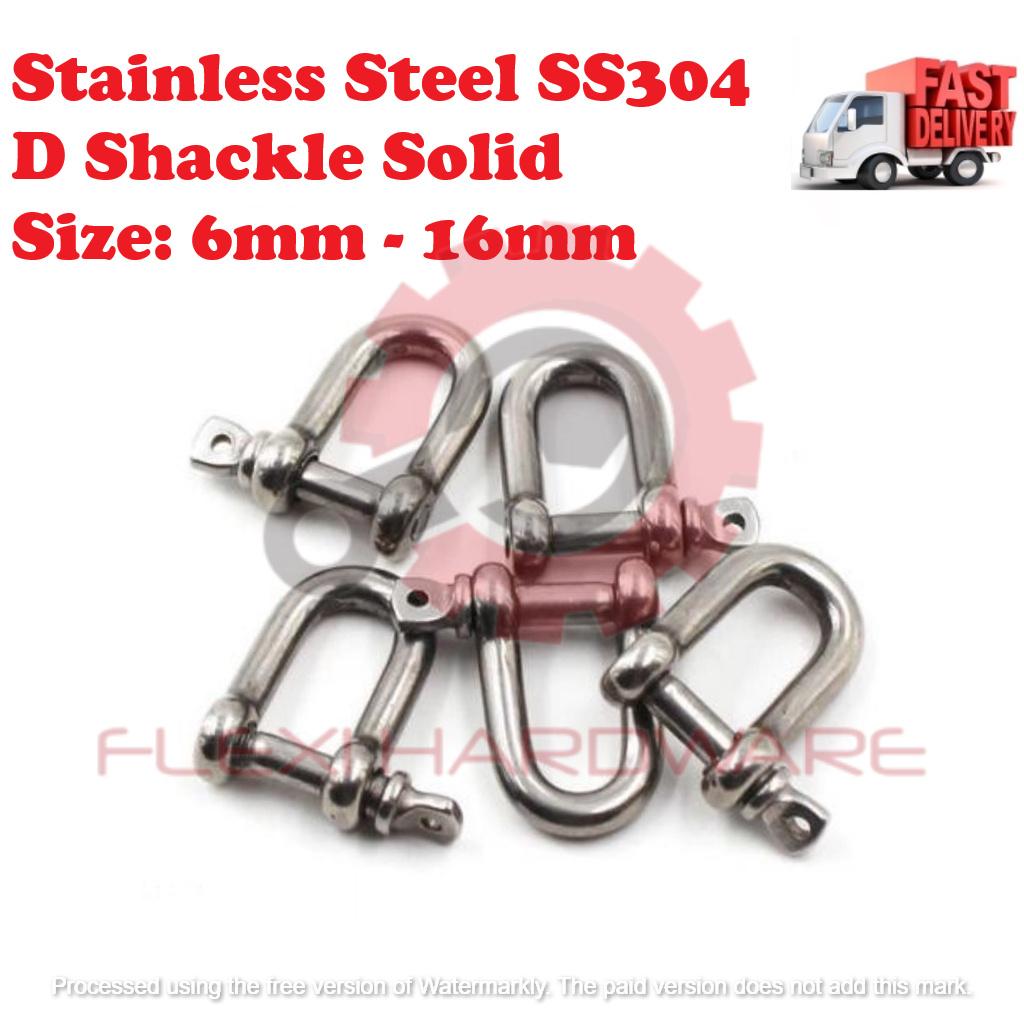 HEAVY DUTY 6mm 8mm 10mm 12mm Stainless steel shackle hook stainless ...