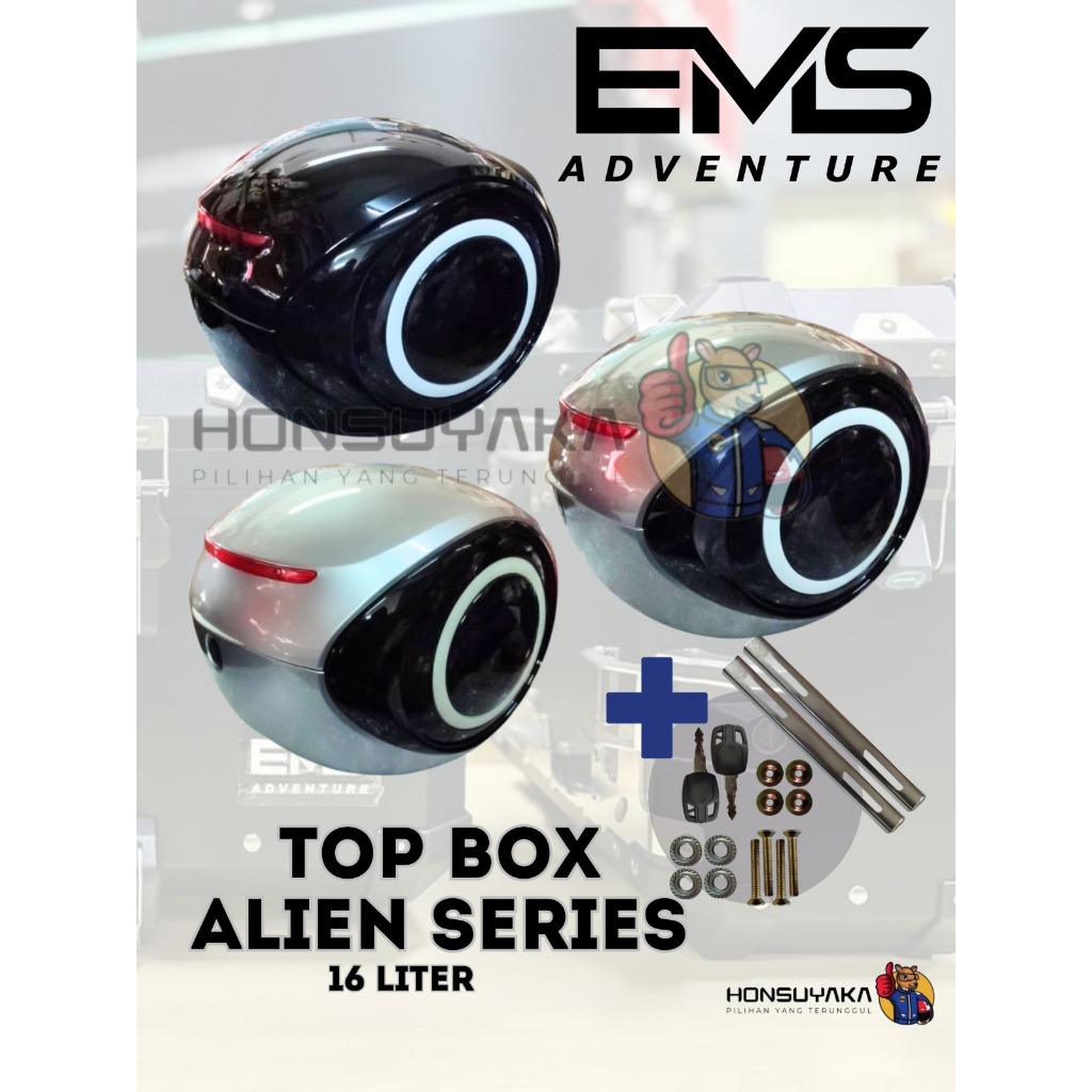 EMS TOP BOX ALIEN SERIES 16 LITER UNIVERSAL LIMITED STOCK | Shopee Malaysia