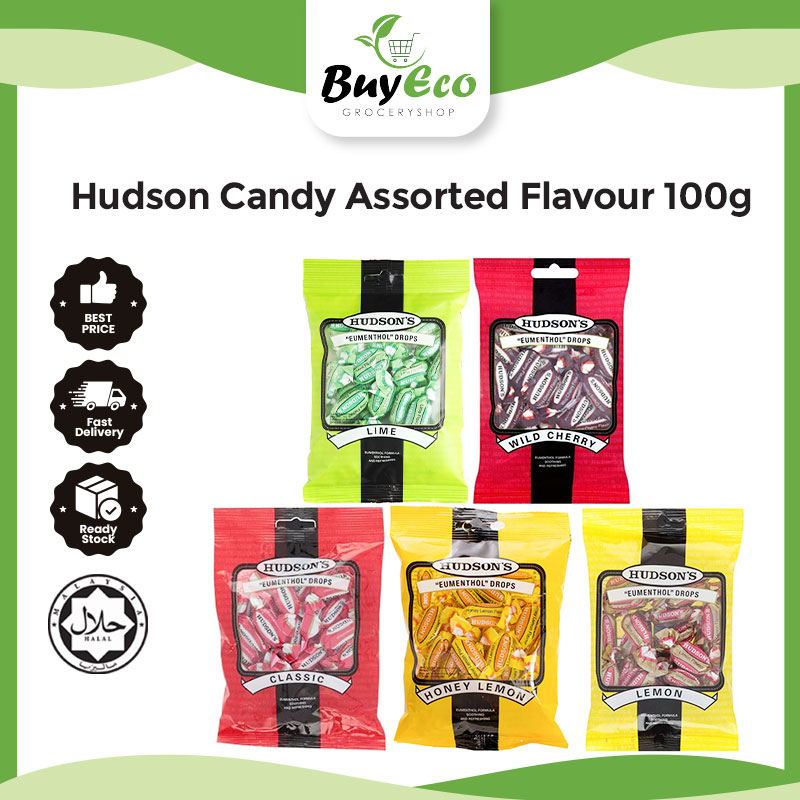 Hudson Candy Assorted Flavour 100g | Shopee Malaysia
