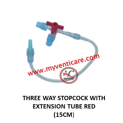 3 WAY STOPCOCK WITH EXTENSION LINE RED 15CM | Shopee Malaysia