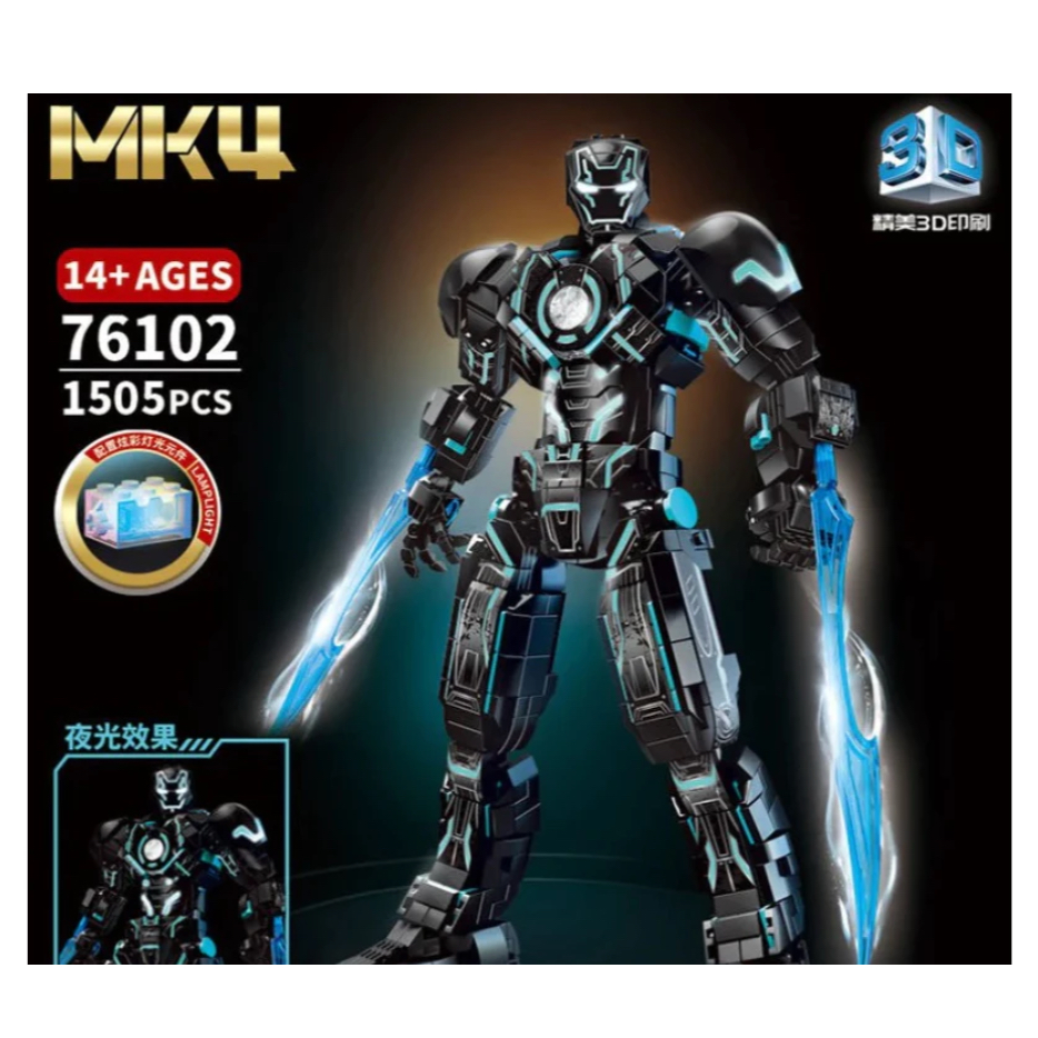 IRON MAN MARK 4 BUILDING BLOCKS (76102) | Shopee Malaysia