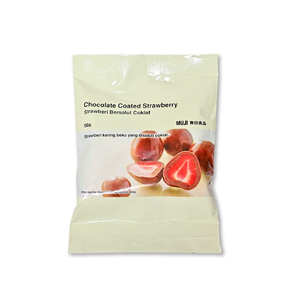 [HALAL] MUJI Chocolate Coated Strawberry 50g | Shopee Malaysia