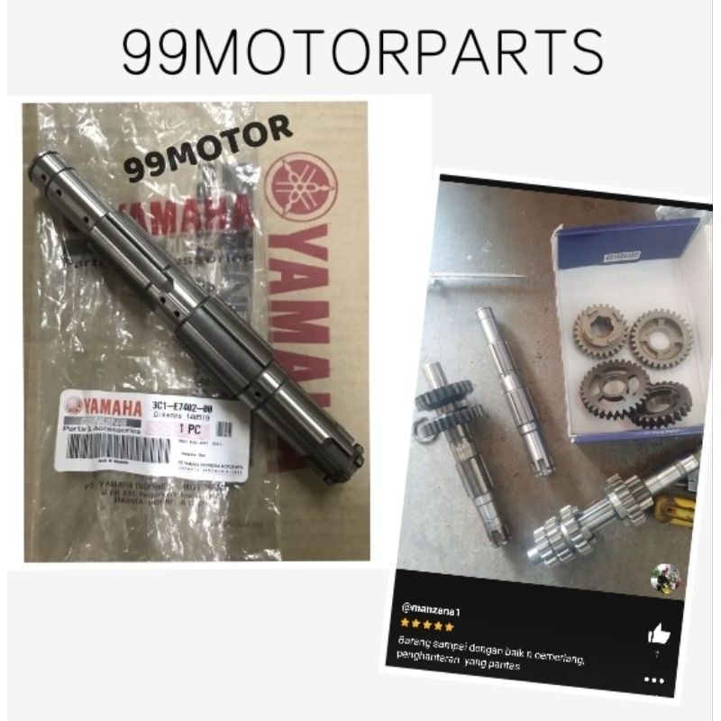 Y15 YSUKU LC 5SPEED FZ FZ150i LC135 5S DRIVE AXLE SPROCKET SHAFT DEPAN SPOCKET YAMAHA 100% ...
