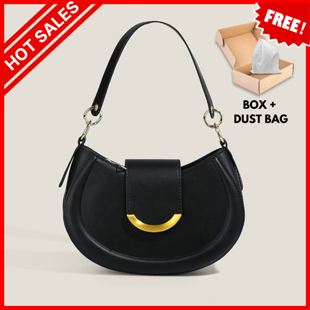 【Ready Stock】Vintage French Handbag with Free Box & Dust Bag Aesthetic ...