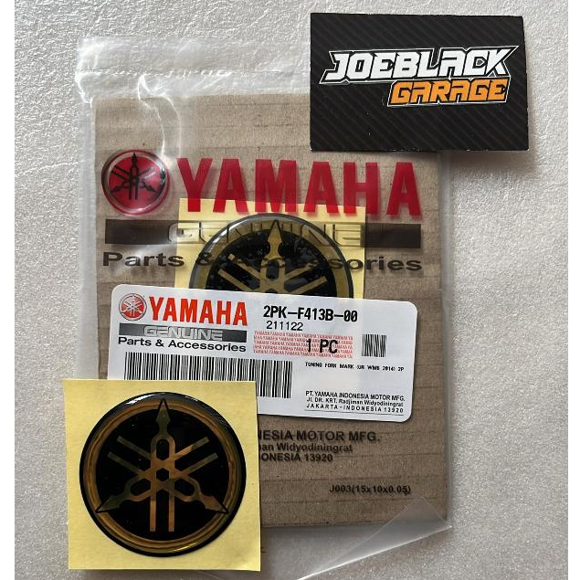 Y16ZR / NMAX / XSR 155 R15 V2 LOGO / EMBLEM YAMAHA GOLD BESAR 4.5 CM ...