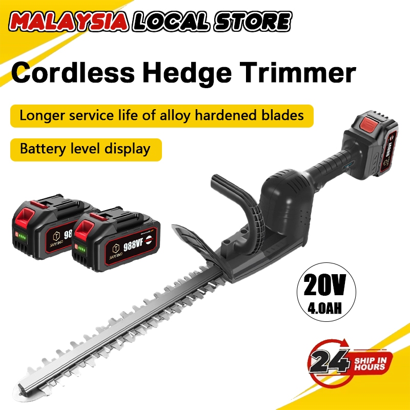 SANTINO Cordless Shrub Hedge Trimmer Machine Garden Pruning Shear ...