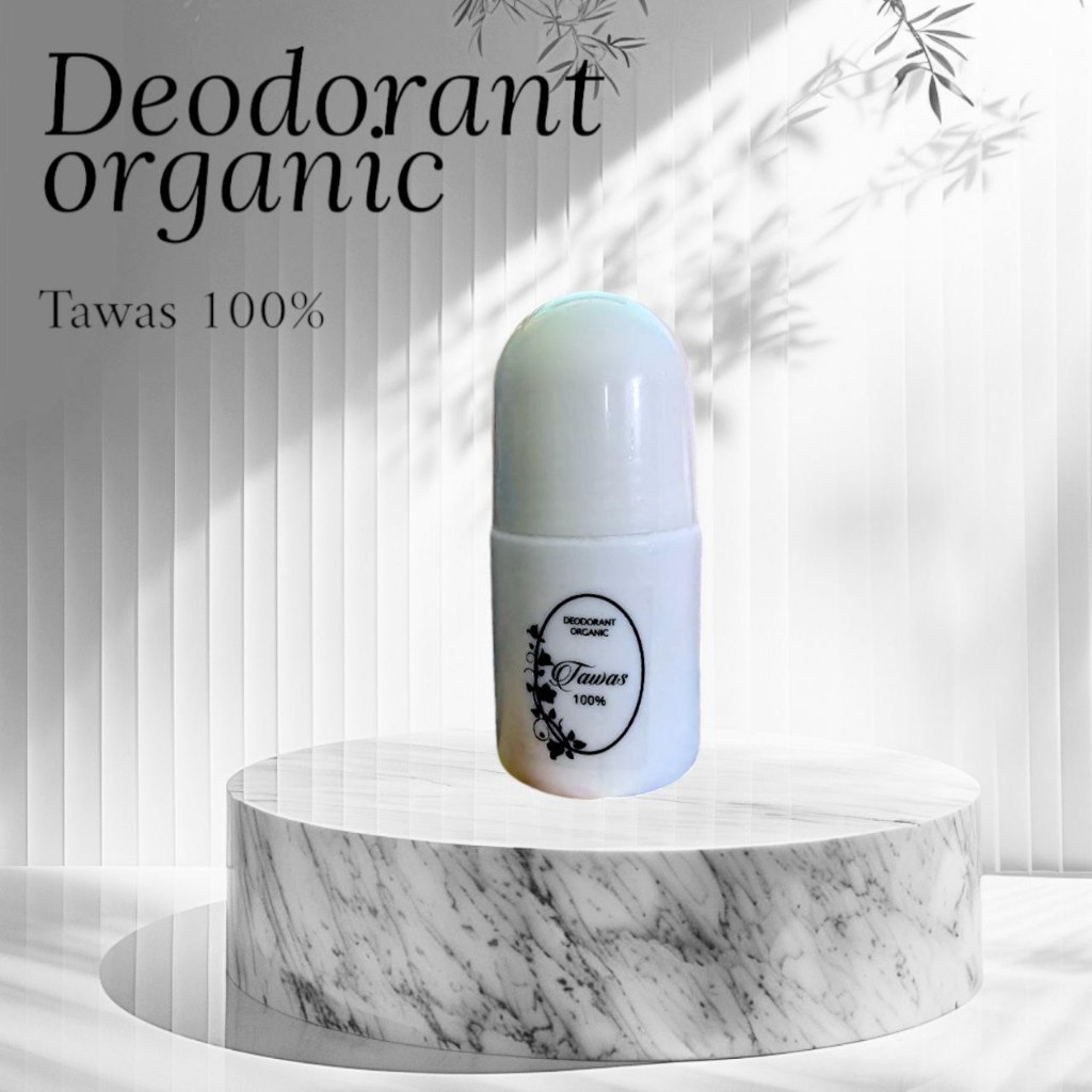 Deodorant tawas organic, deodorant halal 40gm +- (aura lemon) | Shopee ...
