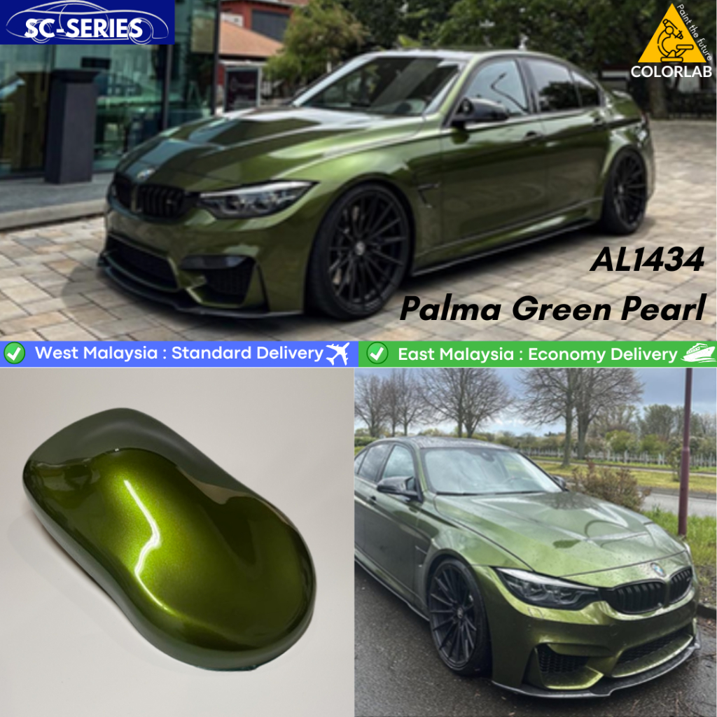 Palma Green Pearl AL1434 2K Automotive Car Paint / Motor Paint / Cat ...